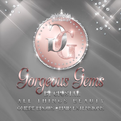 Silver Logo Design, Hair Logo, Glitter Logo, Extensions Logo, Beauty ...