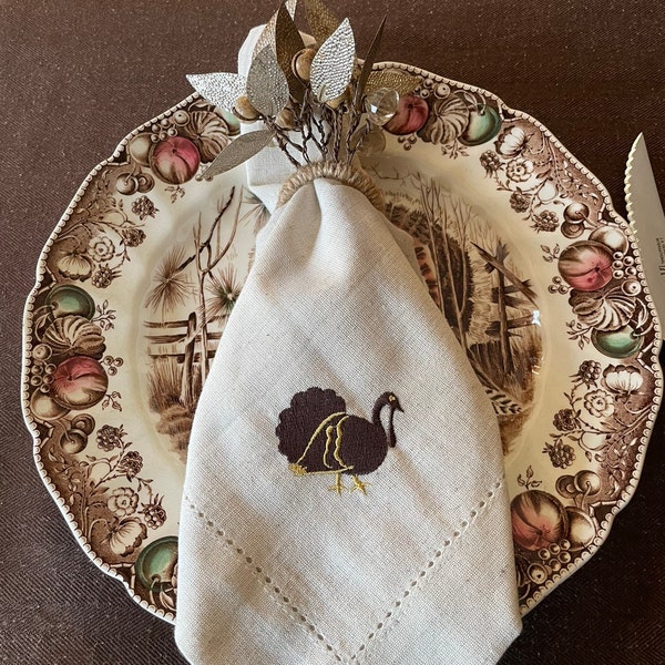 Thanksgiving Turkey Cloth Napkins, Set of 4, Turkey Napkins ... Thanksgiving Turkey Cloth Napkins, Set of 4, Turkey Napkins ...