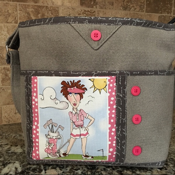Holiday Purse , Small Bag, Multiple Pockets, Top Zipper Closure, Adj ...