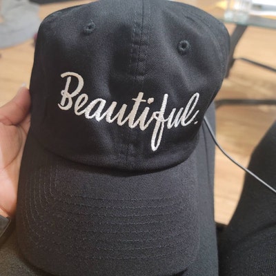 Add Name or Text to Back or Side of Baseball Cap Back of Hat - Etsy