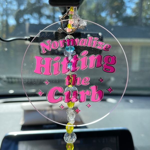 Normalize Hitting the Curb Rearview Mirror Car Decor, Car Accessory ...
