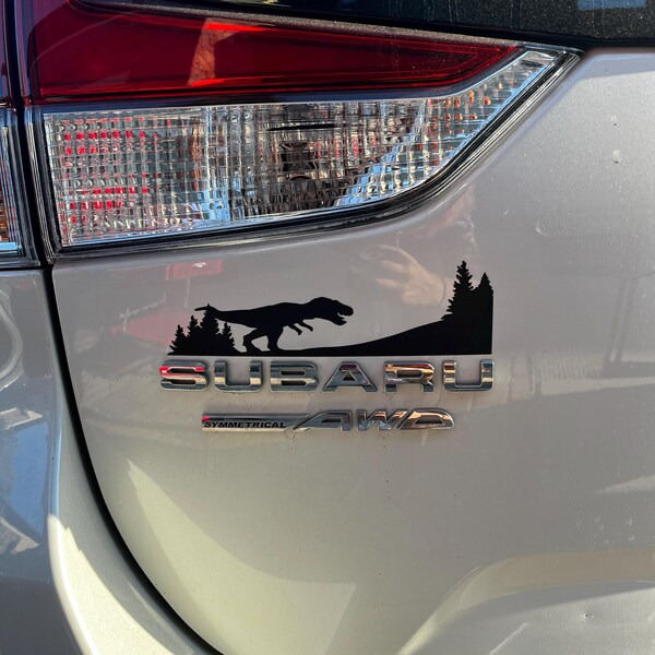 Over Badge Decal, Decal for Trunk Rear Subie, Vinyl Horse and Trees ...