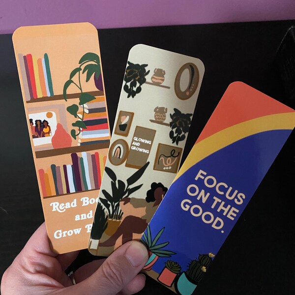 Read & Grow Bookmark | African American Gifts | Plants and Books ...