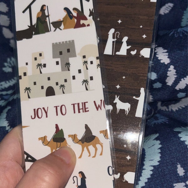 Nativity Bookmarks | Silent Night Bookmarks | Christmas Bookmarks ...