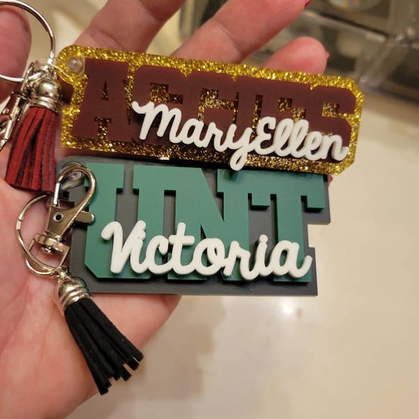 Personalized College Name Tag | College Acceptance | Gift | Grad ...