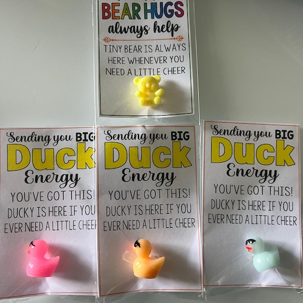 Sending You BIG DUCK Energy! -rubber Duck, Good Luck Charm, Lucky Ducky ...