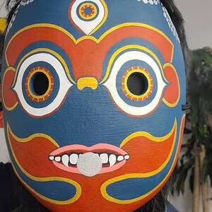 Oni Kitsune Mask Resin Japanese Fox Classic Masks Made to - Etsy