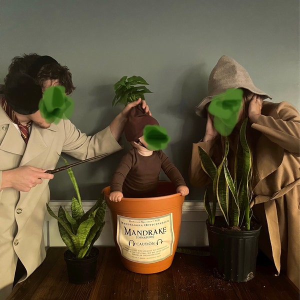 Realistic Mandrake Label, Printable Sticker Prop Potter Herbology - Etsy