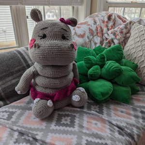 Hippo Stacking Toy Crochet Pattern Amigurumi Safari Animal - Etsy Canada