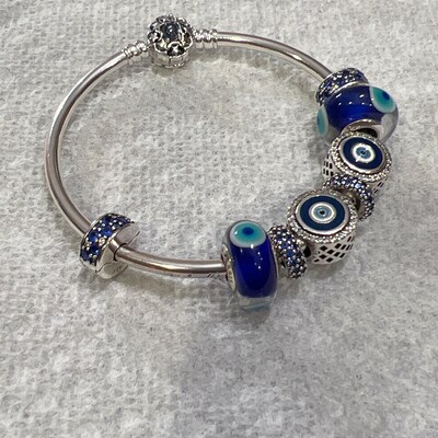 Authentic New Pandora Orange Tropical Flower Murano Beautiful - Etsy