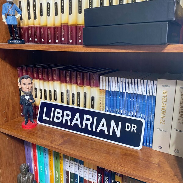 Librarian, Librarian Gift, Librarian Sign, Library Employee, School ...