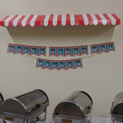 Carnival Circus Banner Printable Letters With Flags Multi-layer SVG ...