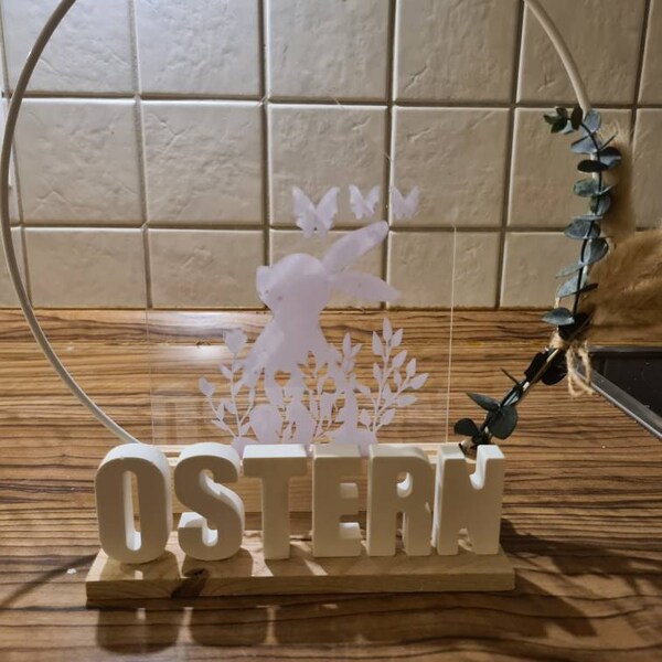 Plotterdatei SVG, DXF, PNG Hase in Blumen aus Papier zum selber basteln ...