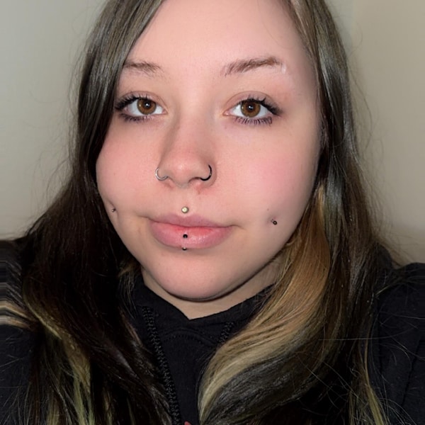 Small Cute Round Blue/white/purple Opal Silver/gold Eyebrow Ring Curved ...