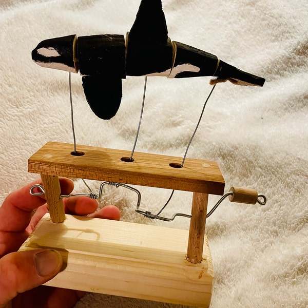 Narwhal Automaton - Handcrafted Wooden Sculpture - Etsy