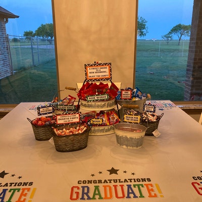 Graduation Candy Signs, Set of 9 Candy Bar Sign Candy Sign Graduation ...