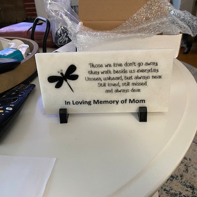 Dragonfly Memorial Stone Sympathy Gift in Loving Memory Memorial Gift ...
