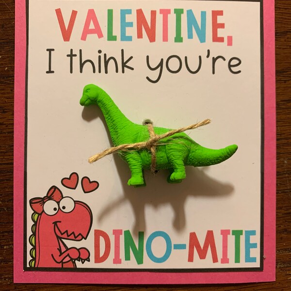 Dinosaur Valentine's Day Gift Tags | Kids Valentines Printable ...