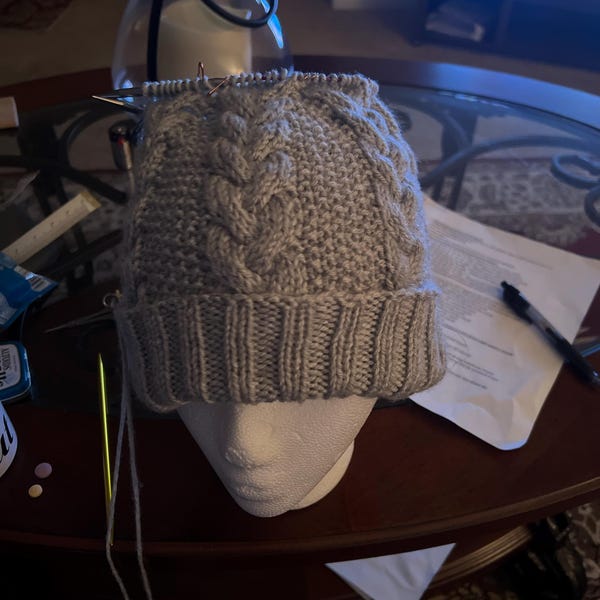 Ladies Gnome Gonk Hat Knitting Pattern Suitable for Aran Worsted Yarn ...