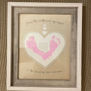 Let's Get Spooky / Handprint Footprint Art / Ghost First | Etsy