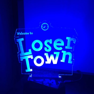 Custom Animal Crossing Island Sign Name LED Lamp Night Light Leaf Bells ...