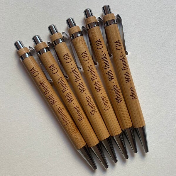 Personalized Engraved Wood Ballpoint Pen, FREE Engraving, Custom Pens ...