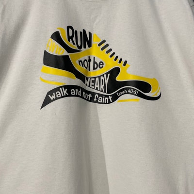 Run and Not Be Weary Walk and Not Faint Svg, Bible Verse Svg, Religious ...