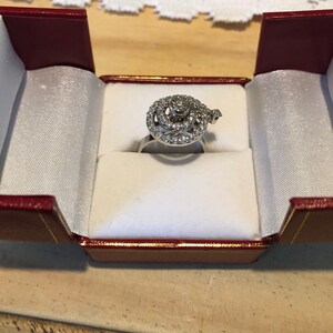 Flat Circle Motion Ring With Diamonds 14k Gold - FL829 - Etsy