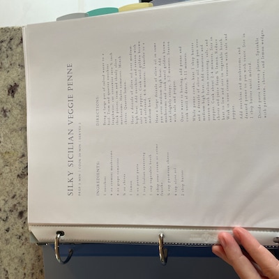 Recipe Book Template, Modern Farmhouse Style, Printable Recipe Binder ...