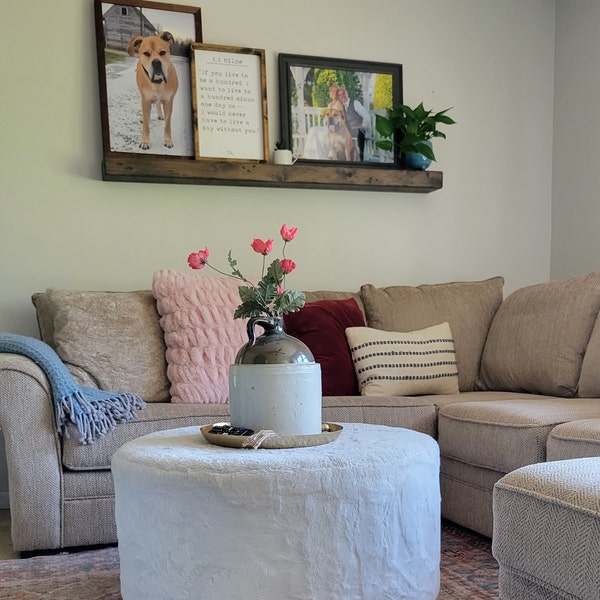 Matte Distressed Floating Shelf - Etsy