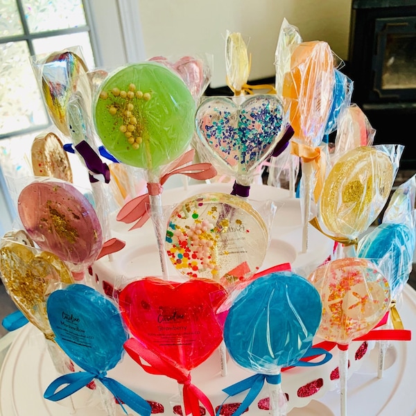 10 Sparkle Lollipop Variety10 Set, Sample Designs and Flavors, Sample ...