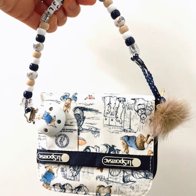 Small Blue Peter Rabbit Dolls Pram Charm Bag Charm Baby - Etsy