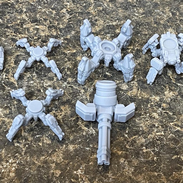 Colossus Heavy Artillery Mech Warrior Vesper Project 28mm/32mm/45mm ...