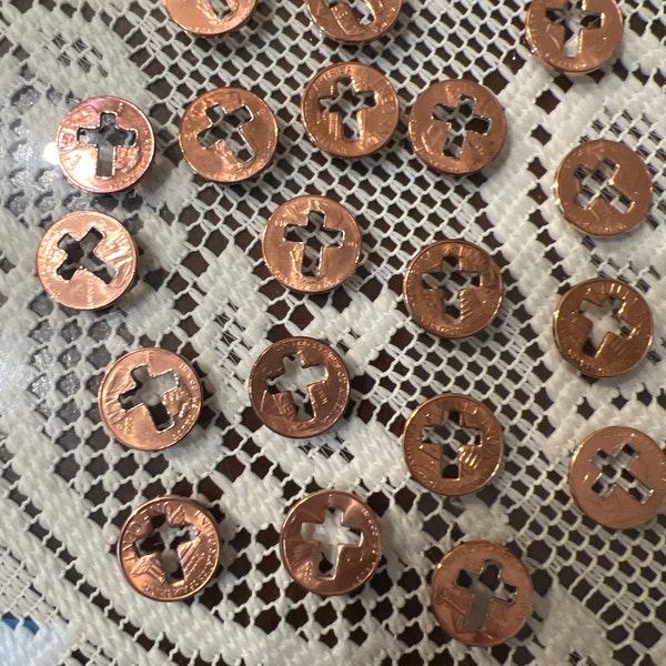 25 Angel Cut Pennies With Angel Cut Out Penny Pennys From Heaven Lucky ...
