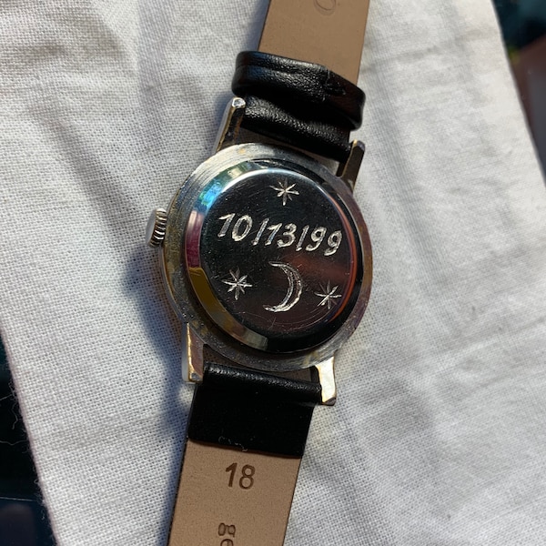 Engraving on Back Side of the Watch - Etsy