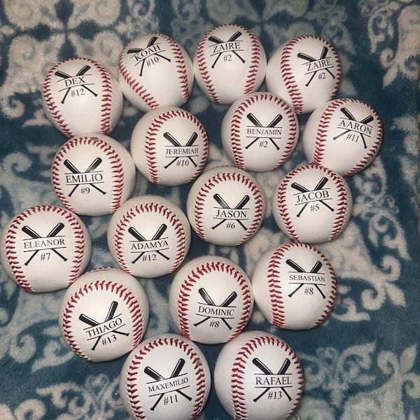 Personalized Baseballs, Custom Baseball, Team Balls, League Balls ...