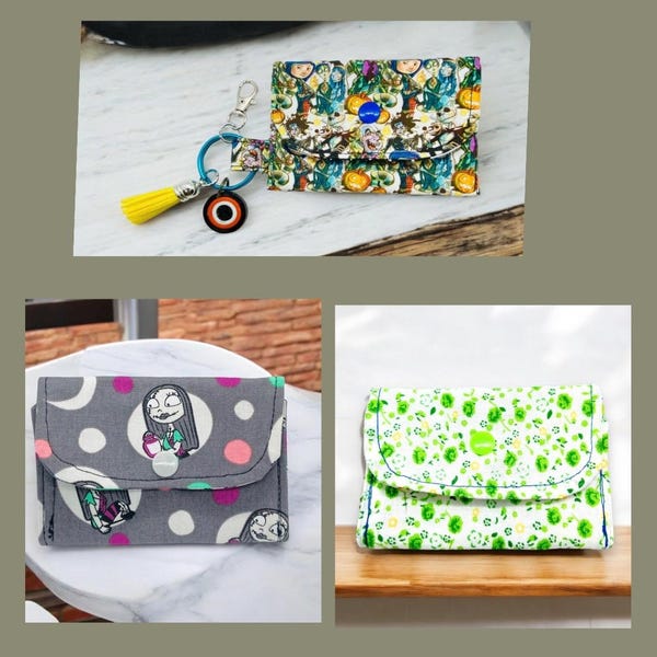 Card Wallet Sewing Pattern | PDF Sewing Pattern | Card Holder Pattern ...