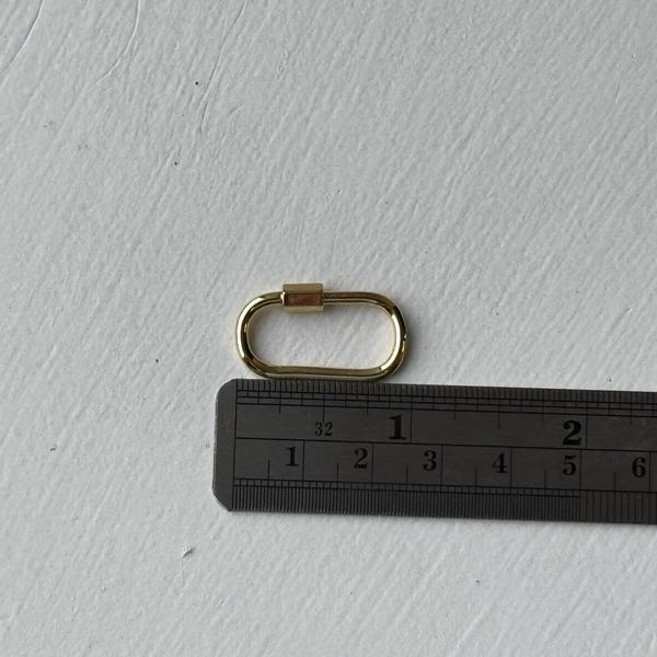 24K Gold Filled Sailor Clasp, Two Clasps Large Spring Ring Include ...