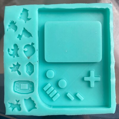Game Console Shaker Silicone Mold, Epoxy Resin Shaker Molds, Keychain ...