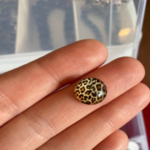 12mm Leopard Cabochons Glass 10 20 50 100 Pieces Ships IMMEDIATELY From ...