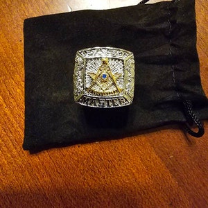 Custom MASONIC Lodge Area RUG 6'6x9'6 Carpet Floor Decor Freemason Ring ...