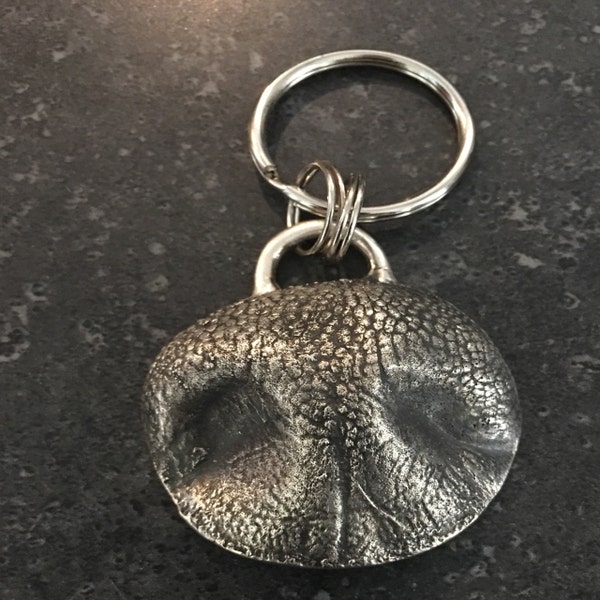 Dog Nose Keychain Personalized With Name Sterling Silver Large Dog - Etsy