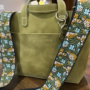 Slim Retro Purse Strap, Geometric Pattern, Replacement Crossbody Strap ...