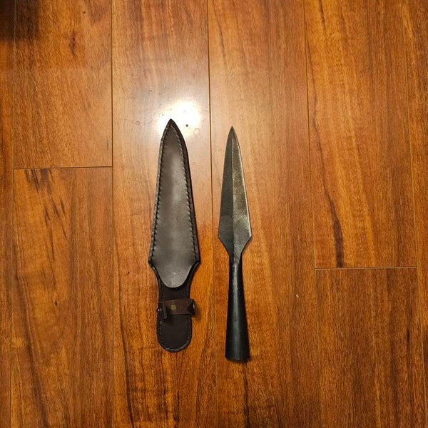 Hand Forged Medieval Cutlery Set With Suede Pouch- Historical Elegance ...