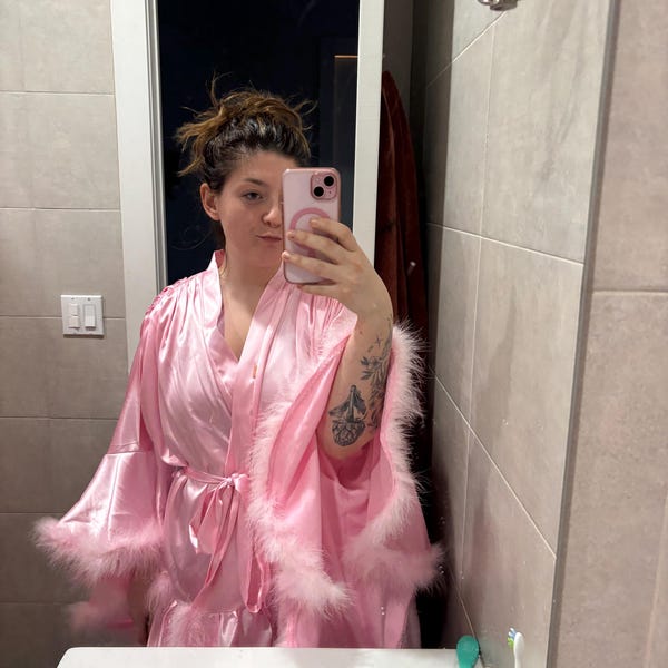 Long Midnight Blue Navy Feather Trim High Quailty Satin Vintage ...