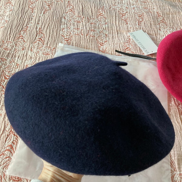 100% Wool French Beret Hat - Antoinette Adjustable Wool Beret - Etsy