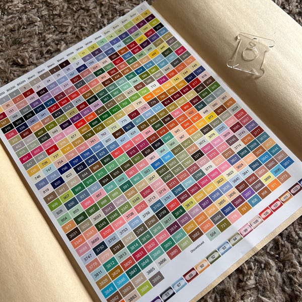 DMC Color Stickers for Bobbins, Embroidery Bobbin, Gift for Her ...