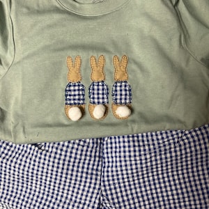 Bunny Rabbit Trio Sketch Embroidery Design - Etsy