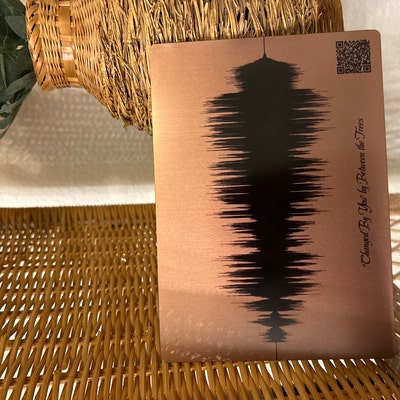 8th Anniversary Gift Bronze Anniversary Gift Sound Wave Art Wedding ...