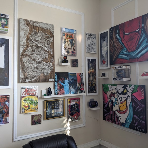 Comic Book Wall Mount Display Shelf - Etsy